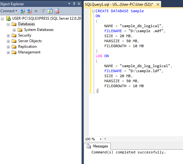 SQL Sample MS SQL Database With A Table Blog AssignmentShark