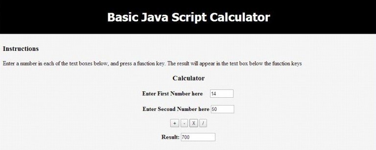 Javascript Code Examples: FOUR FUNCTION CALCULATOR - Blog - AssignmentShark